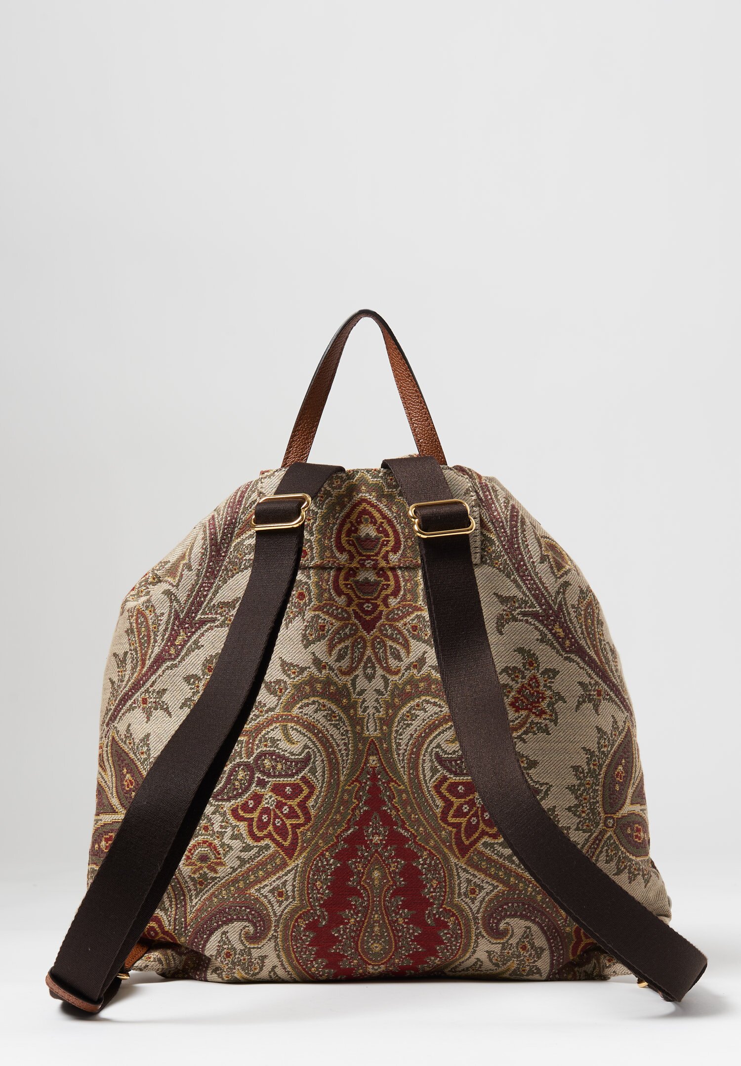 Etro Paisley Drawstring Backpack in Beige Paisley | Santa Fe Dry Goods ...