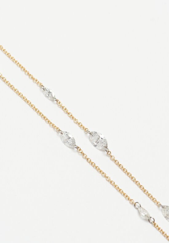 18K Gold, Rose Cut Diamond Necklace | Santa Fe Dry Goods . Workshop ...